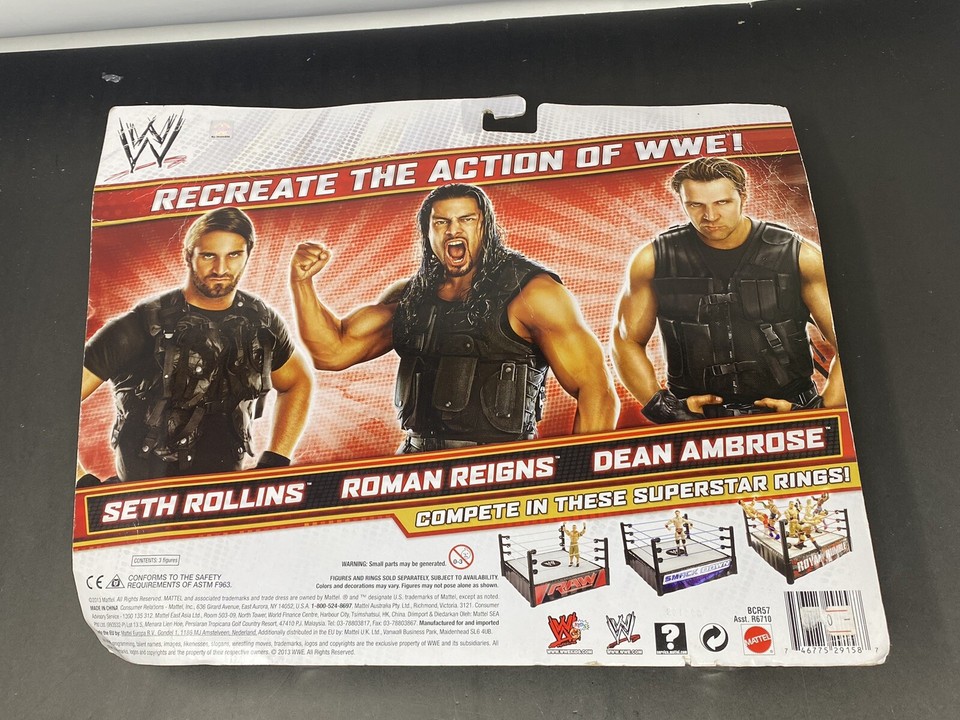WWE THE SHIELD FIGURES 3 PACK ROMAN REIGNS ROLLINS AMBROSE KMART ...