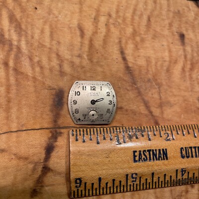 VINTAGE LATHIN MENS WATCH 17 JEWEL Non magnetic DIAL PART | eBay