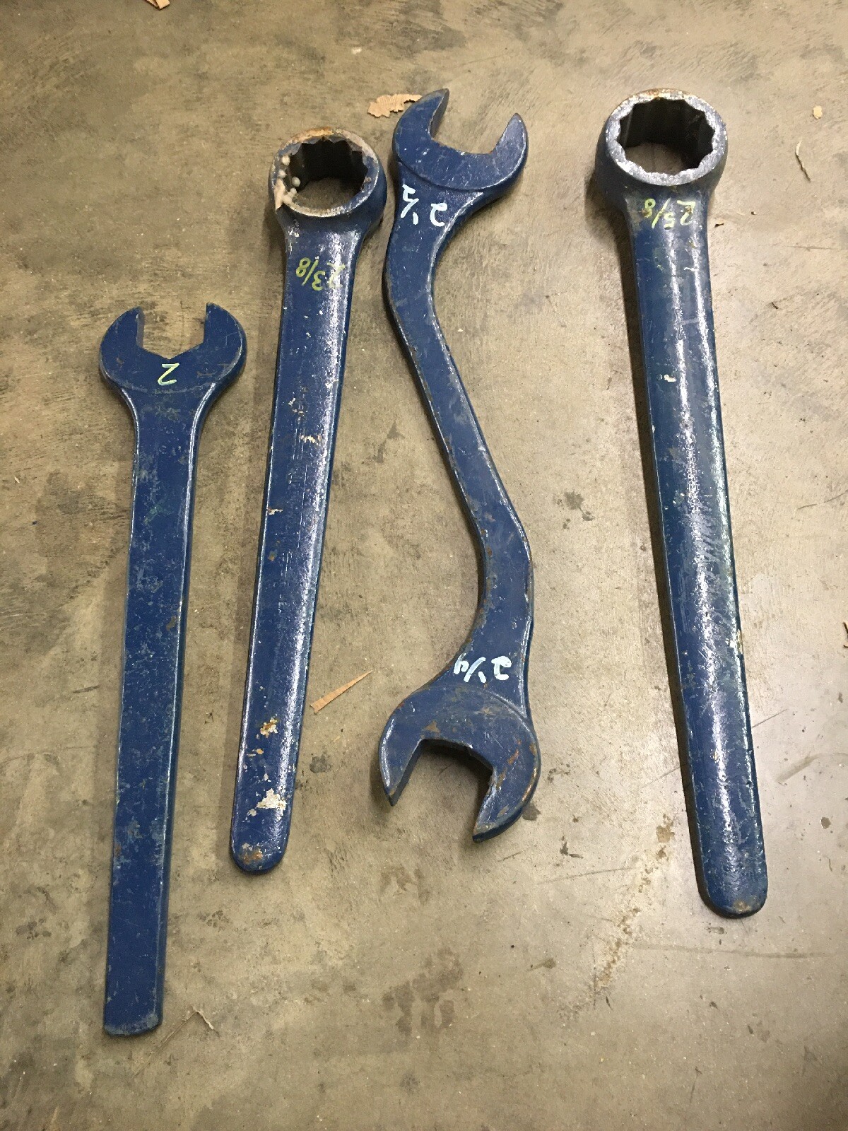 Lot Of 4 Engineers Wrenches 2”- 2-5/8”, Williams, Proto, Armstrong ...