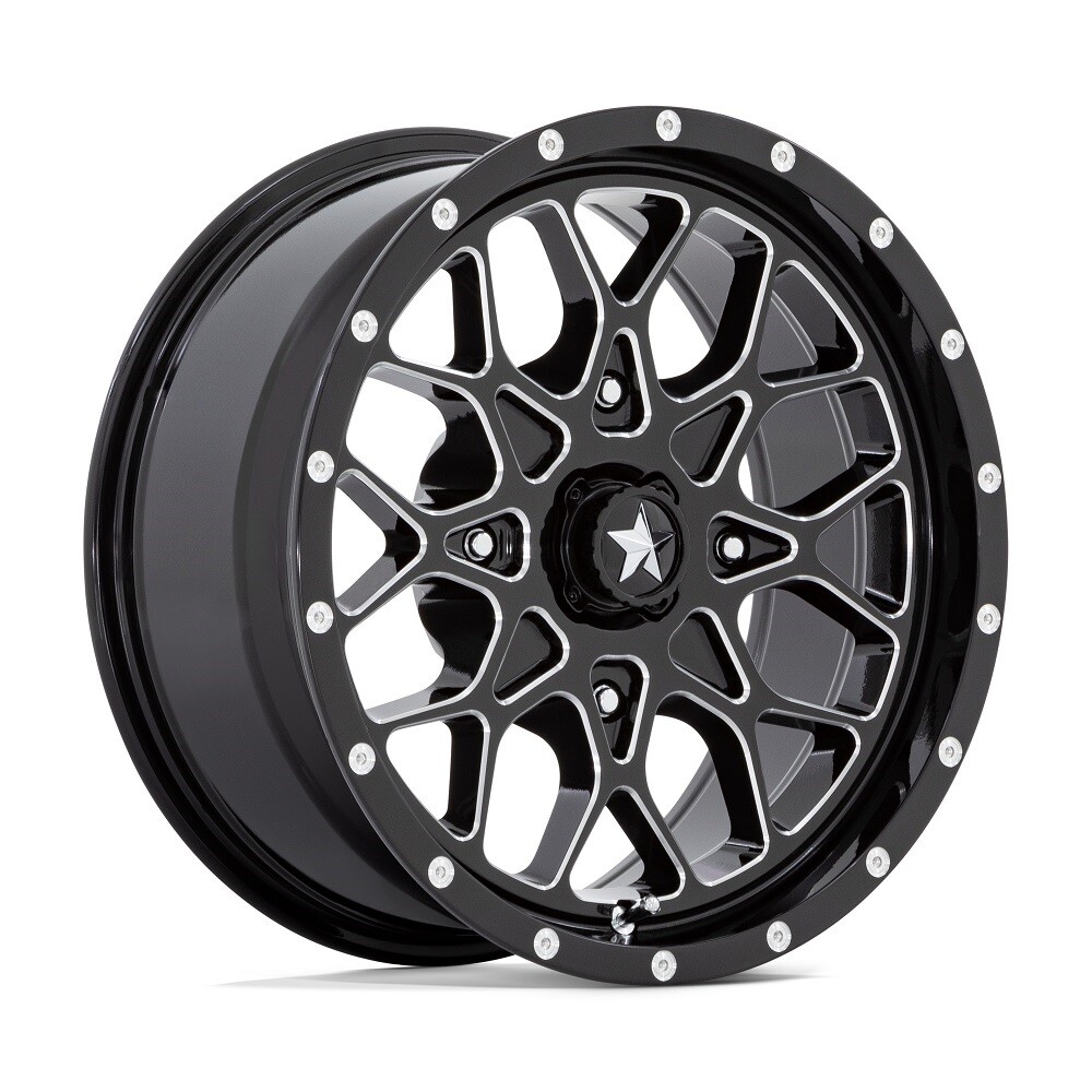 MSA Portal 15" Wheels Milled 32" Roctane STX Tires Polaris RZR Turbo S ...