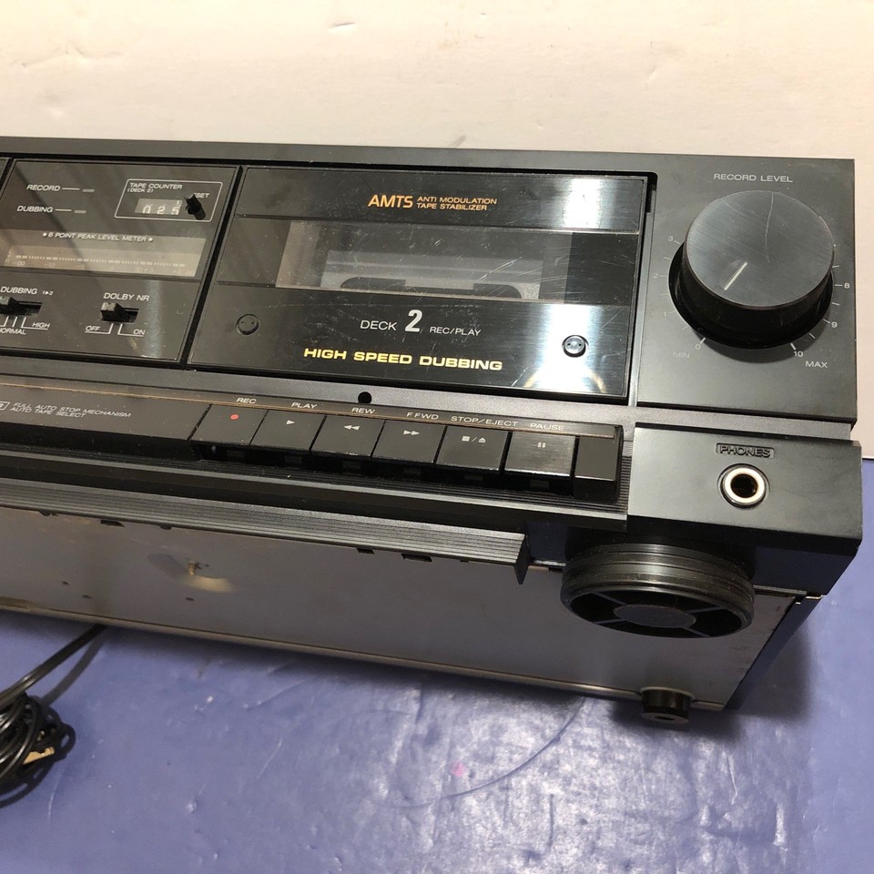 VINTAGE AIWA AD-WX333 Stereo Dual Cassette Deck Tested & Working | eBay
