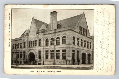 Cadillac MI-Michigan, City Hall, Exterior, Vintage Postcard | eBay