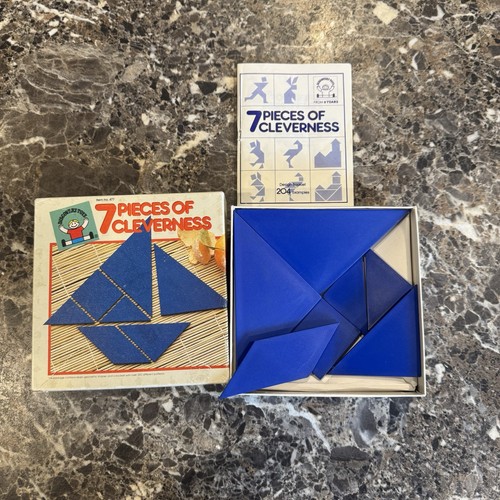 Vintage & Rare — 1986 Discovery Toys — 7 Pieces Of Cleverness Game ...