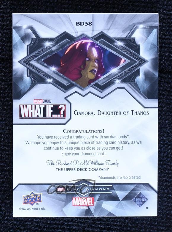 2023 Marvel What If? Black Diamond Cosmic Stone Relics 1/23 Gamora # ...