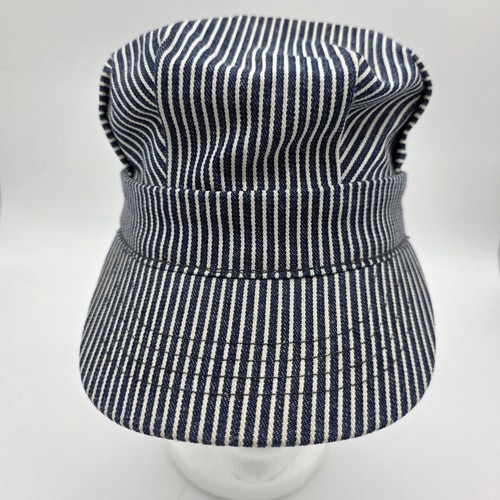 BRONER Striped White/Blue Train Railroad Engineer Conductor Hat Youth ...
