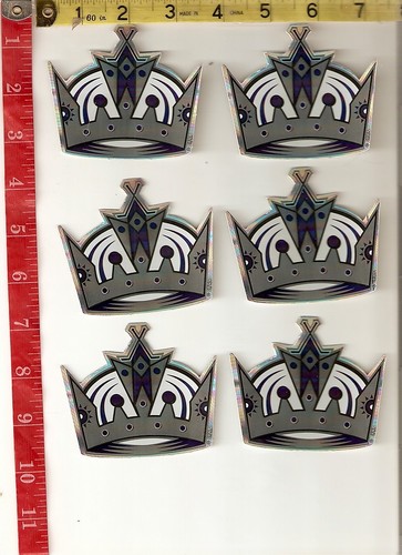 6 logo stickers LOS ANGELES KINGS NHL Hockey | eBay