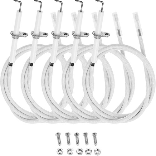 5PCS Ceramic Spark Electrode Igniter with Wire Lead Replacement for Gas ...