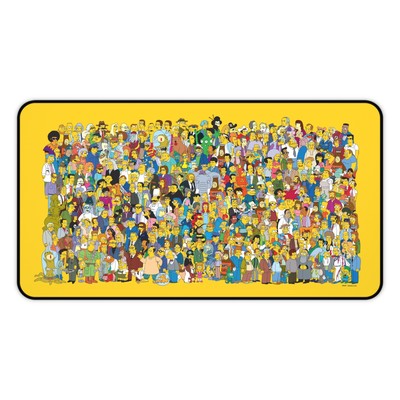 The Simpsons All Characters - TV Show Premium Stitched Edges Desk Mat ...