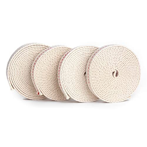 26 Foot /4 Rolls Oil Lamp Wick 1/2 Inch Oil Lantern Wick 1/2 Inch Flat ...
