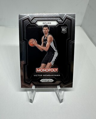 MONOPOLY Victor Wembanyama 2023-24 Panini Prizm Monopoly Spurs #81 ...