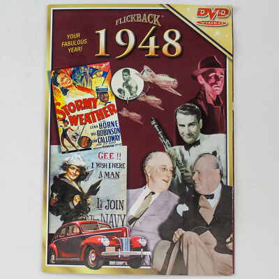 Flickback 1948 Your Fabulous Year DVD Video Vintage Historical 2006 ...