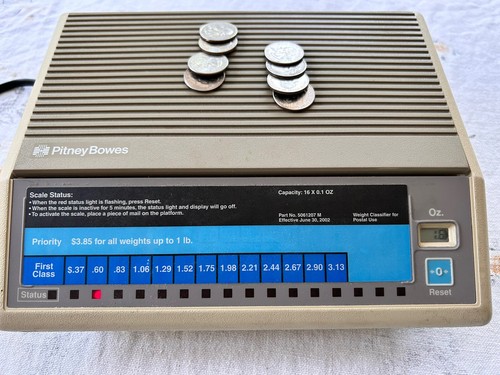 Pitney Bowes Model A500 Electric Postal Scale 16 oz. Capacity Works! | eBay