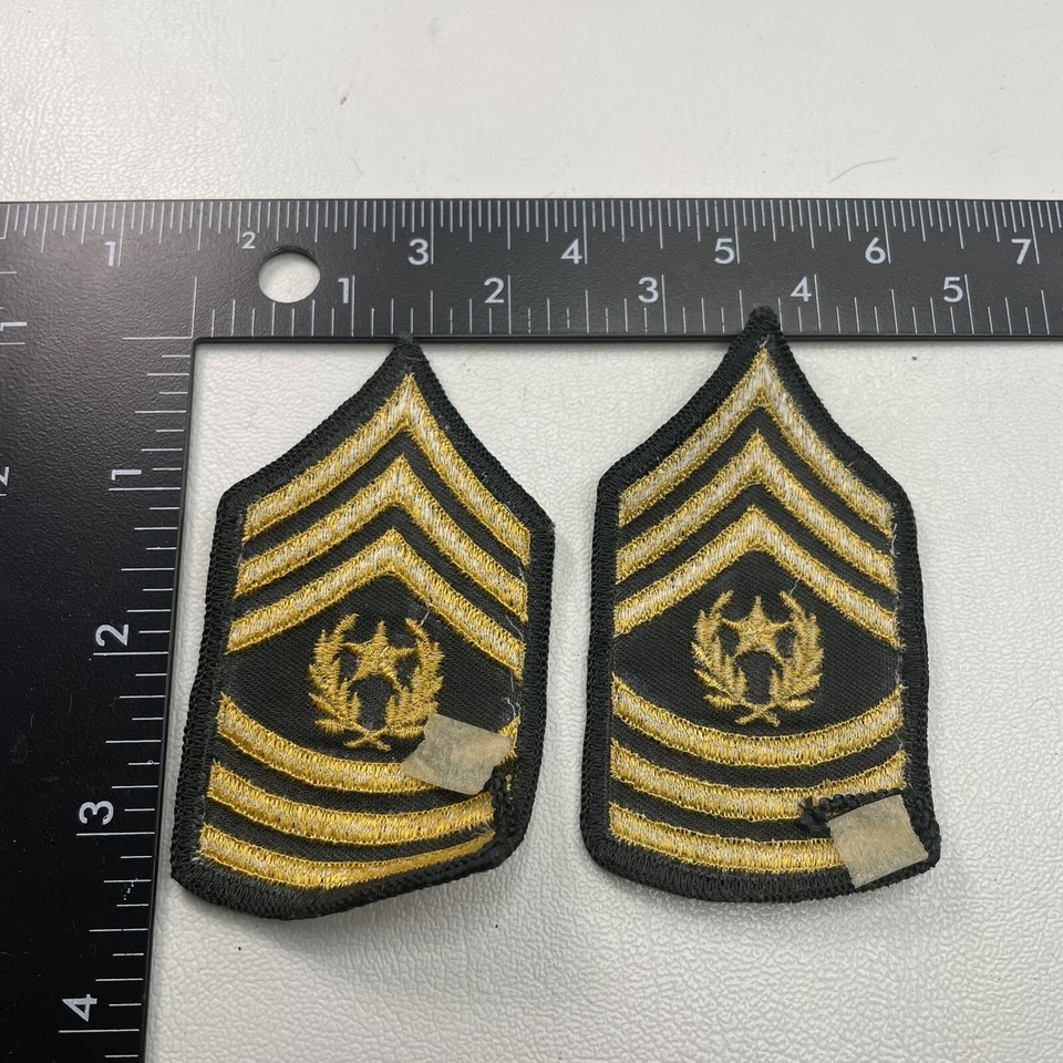 Womens Small Size 2 Patches COMMAND SERGEANT MAJOR Patch Lot Of 2 00PN ...