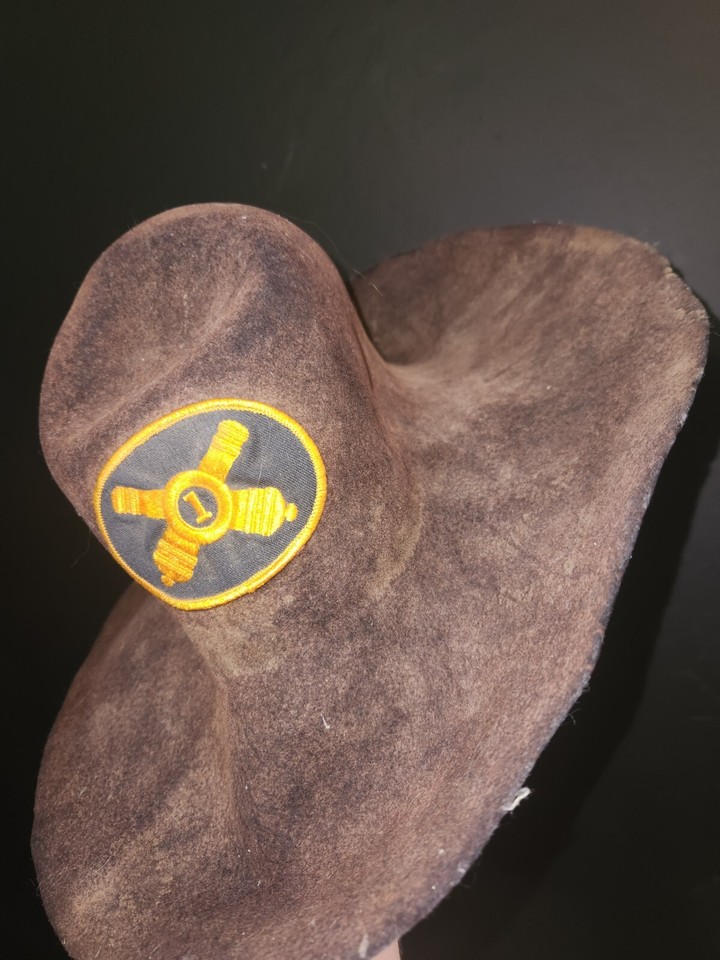 Civil War Reenactor Felt Slouch Hat Artillery Crossed Cannon Insignia ...