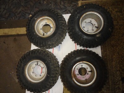 1986 1987 86 87 HONDA TRX70 TRX 70 Wheels Rims Tires Wheel Set Front ...