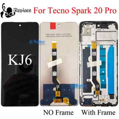 For Tecno Spark 20 Pro KJ6 LCD Display Touch Screen Assembly | eBay