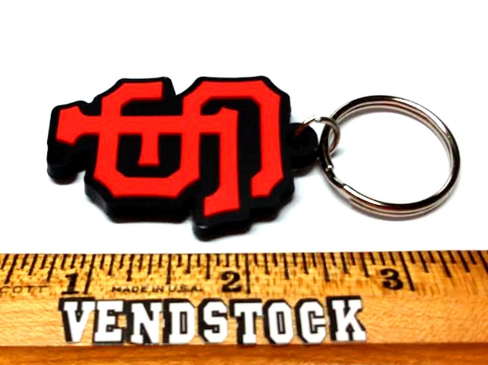 SAN FRANCISCO GIANTS KEYCHAIN LOGO PLASTIC LICENSED MLB CHARM ORNAMENT ...
