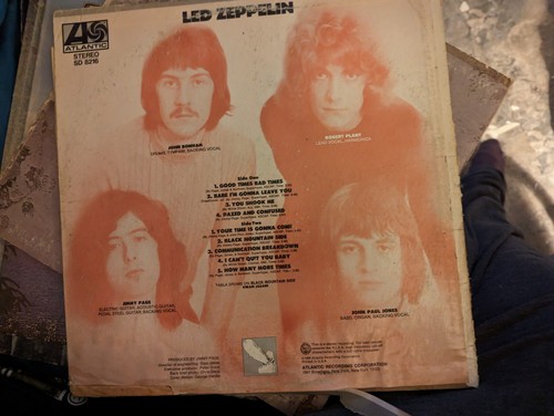 1969 Led Zeppelin First Album, First Pressing Atlantic SD 8316 | eBay