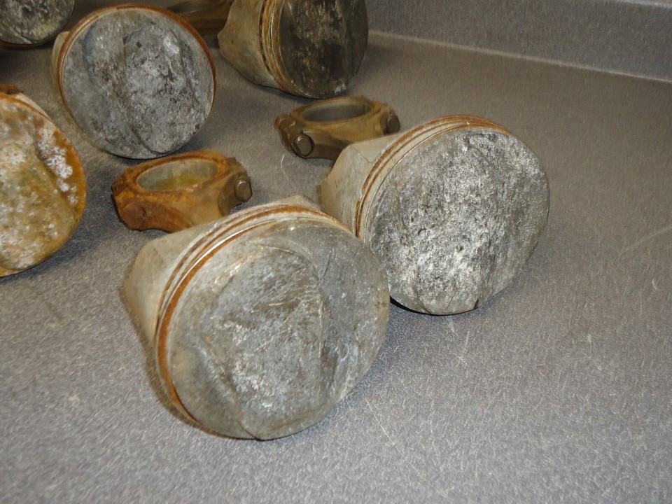 8) GM Engine Pistons Connecting Rods Set 3888304 Chevrolet Chevy 427 ...