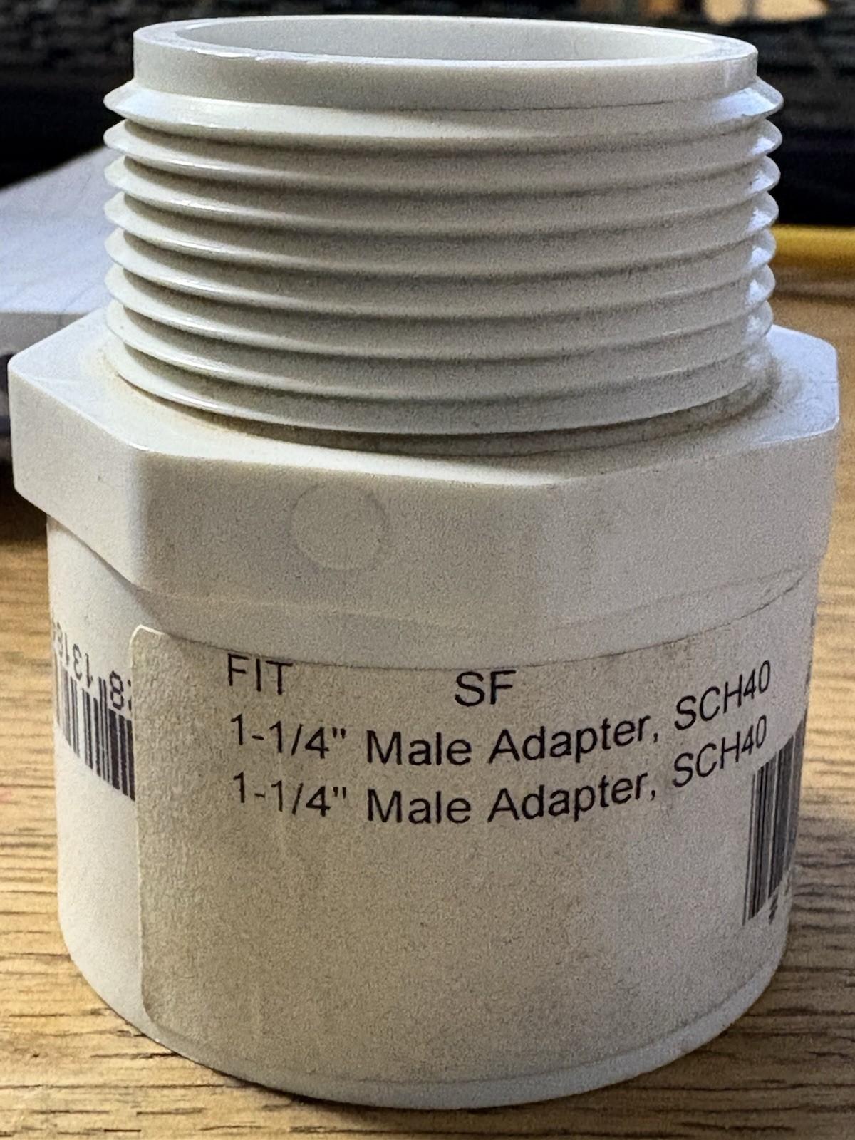 1-1/4” LASCO PVC SCH 40 Male Adapter | eBay