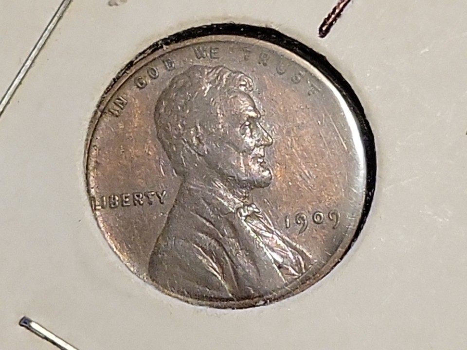 1909 VDB Lincoln Wheat One Cent Penny 1C Coin CIRCULATED NICE DETAILS ...