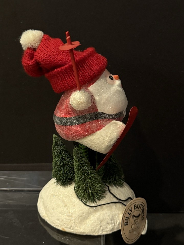 Vtg Dept 56 Xmas Billy Buttons Santa Stocking Hanger Holder Sisal Tree ...