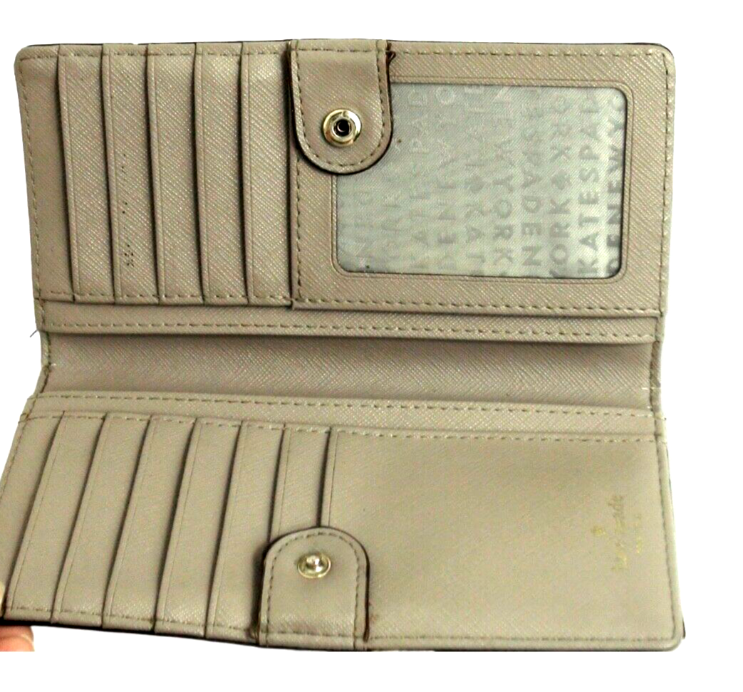 Kate Spade New York Pond Mikas Avenue Stacy Leather Wallet (Gray ) | eBay