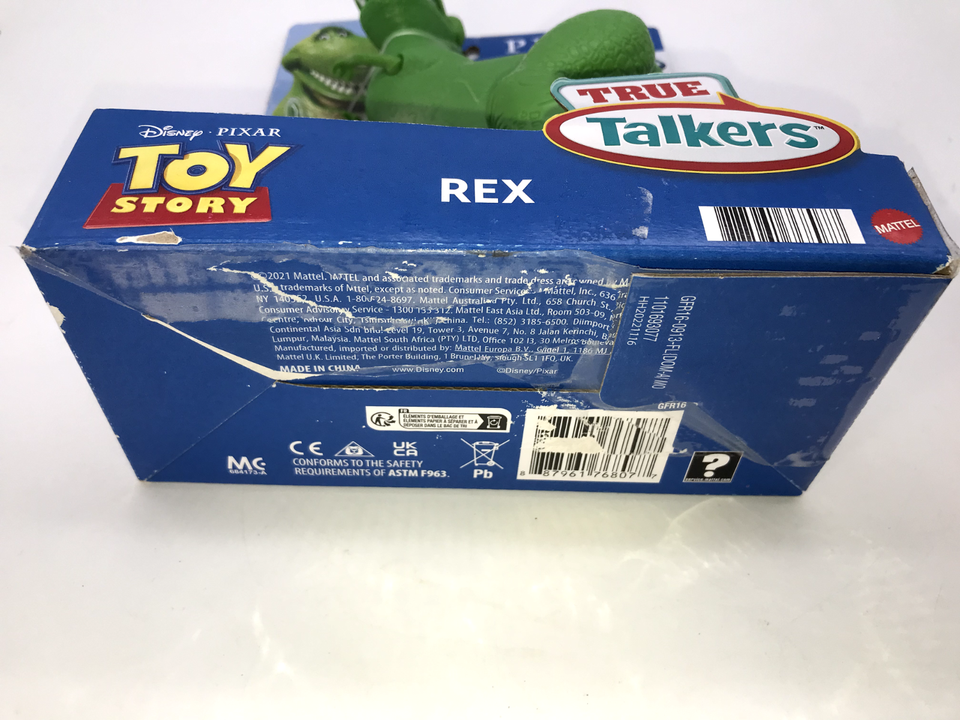 Disney Pixar Toy Story 4 TALKING REX 8" Figure True Talkers 15+ Phrases ...