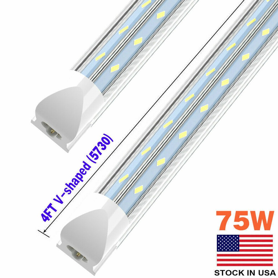 T8 2FT~8FT 4 FOOT LED Tube Light Bulbs 8 FT LED Shop Light Fixtures ...