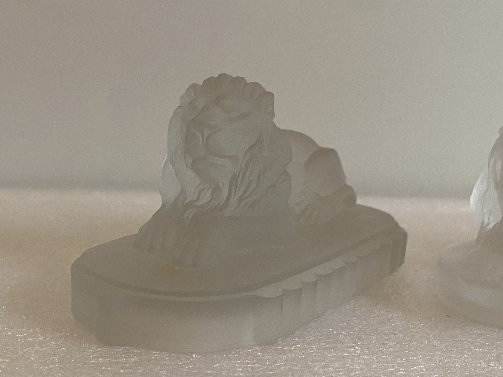 Lot of 3 James Gillinder & Sons 1876 CENTENNIAL EXHIBITION Glass Lion ...