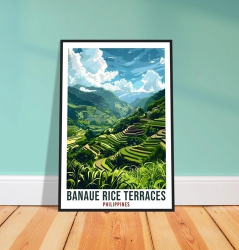 Banaue Rice Terraces Philippines Travel Print Wall Art Wall Hanging | eBay