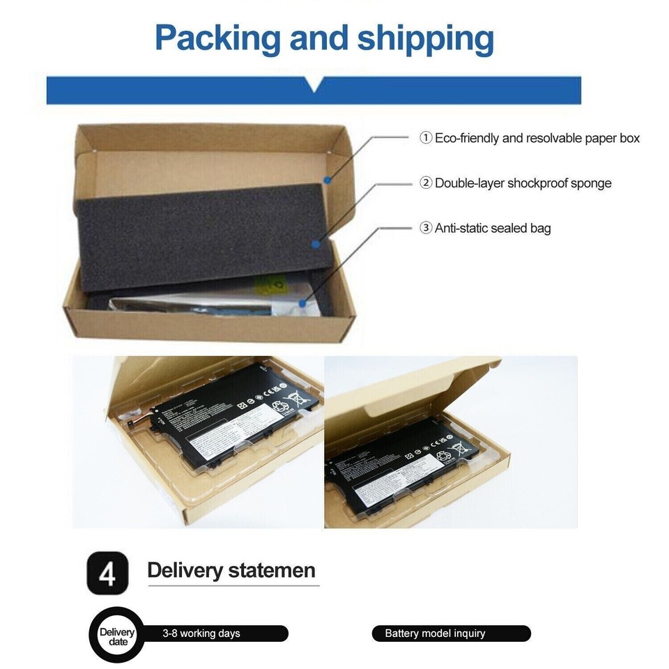 L17L3P51 BATTERY FOR LENOVO THINKPAD E480 E485 E495 E580 E585 E490 E590 45WH US | eBay
