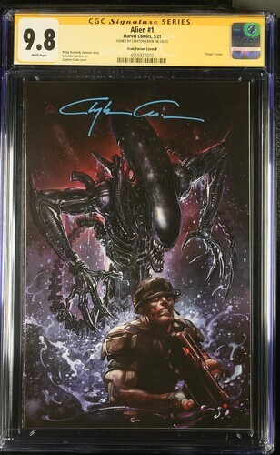 Alien #1 signed by Clayton Crain CGC 9.8 Variant Cover b | eBay