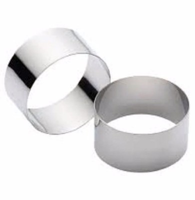 Round Food Ring/ Food Mold/ Food Stacker, Stainless Steel (2 Pieces ...