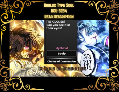Roblox Type Soul- Chain of Domination -Cheapest and Fastest (Extra ...