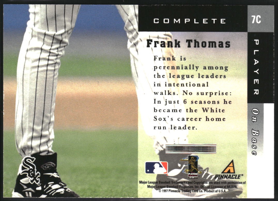 1998 Score - Complete Players Frank Thomas #7C for sale online | eBay