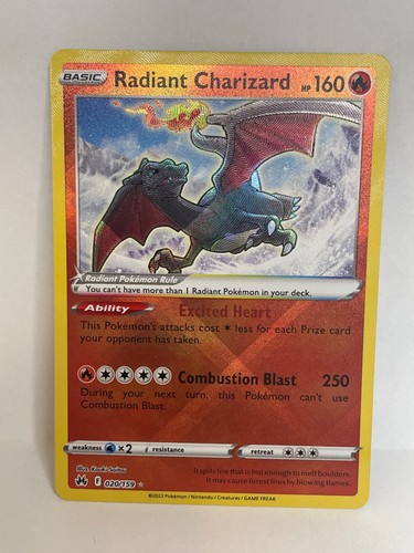 Pokemon TCG Crown Zenith Radiant Charizard 020/159 Radiant Rare | eBay