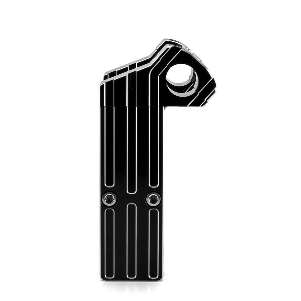 Black 6" 8" Adjustable Handlebar Risers For Harley Dyna Fat Bob Street ...