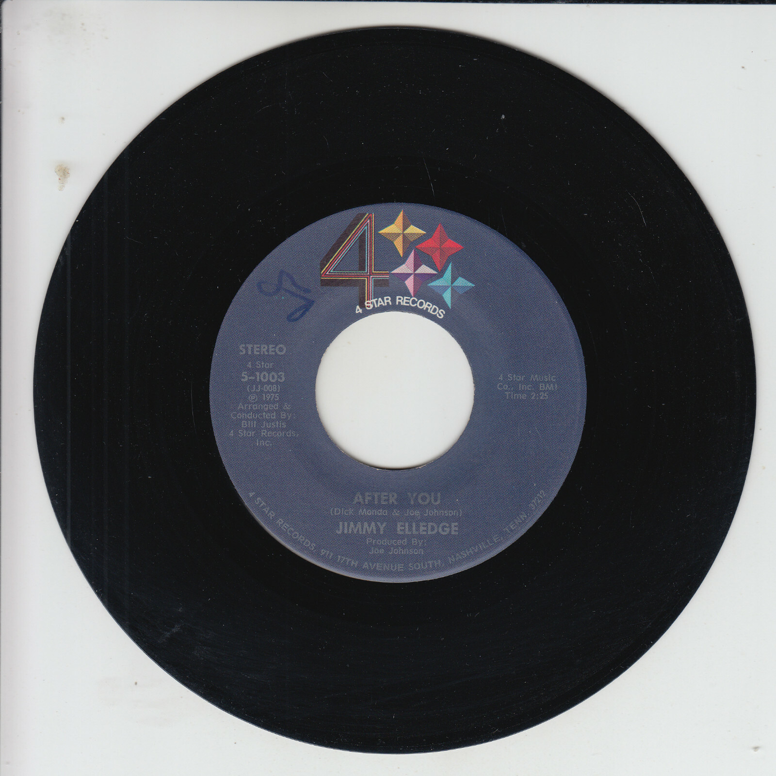 JIMMY ELLEDGE One By One VG(+) 45 RPM | eBay