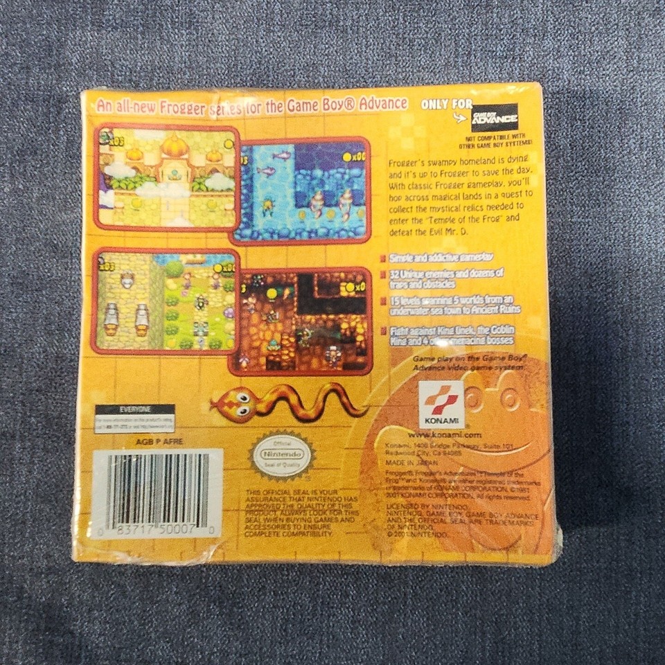 Frogger's Adventures: Temple of the Frog Game Boy Advance Nintendo GBA ...