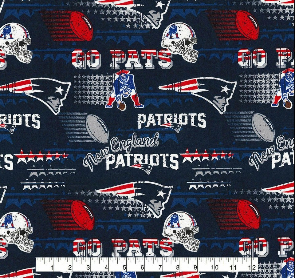 NFL Cotton Football Team Fabric By The (1/2) Half Yard -PICK TEAM- 18"L ...