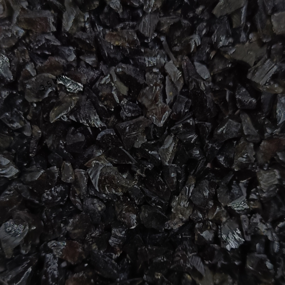 Black Obsidian Gemstone Coarse All Size Stone Healing Powder Woodwork ...