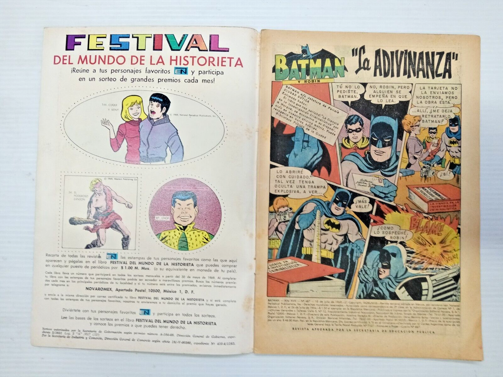 LOT OF 2 DETECTIVE COMICS (#376.377) 1968. BATMAN 479.487.MEXICAN ...