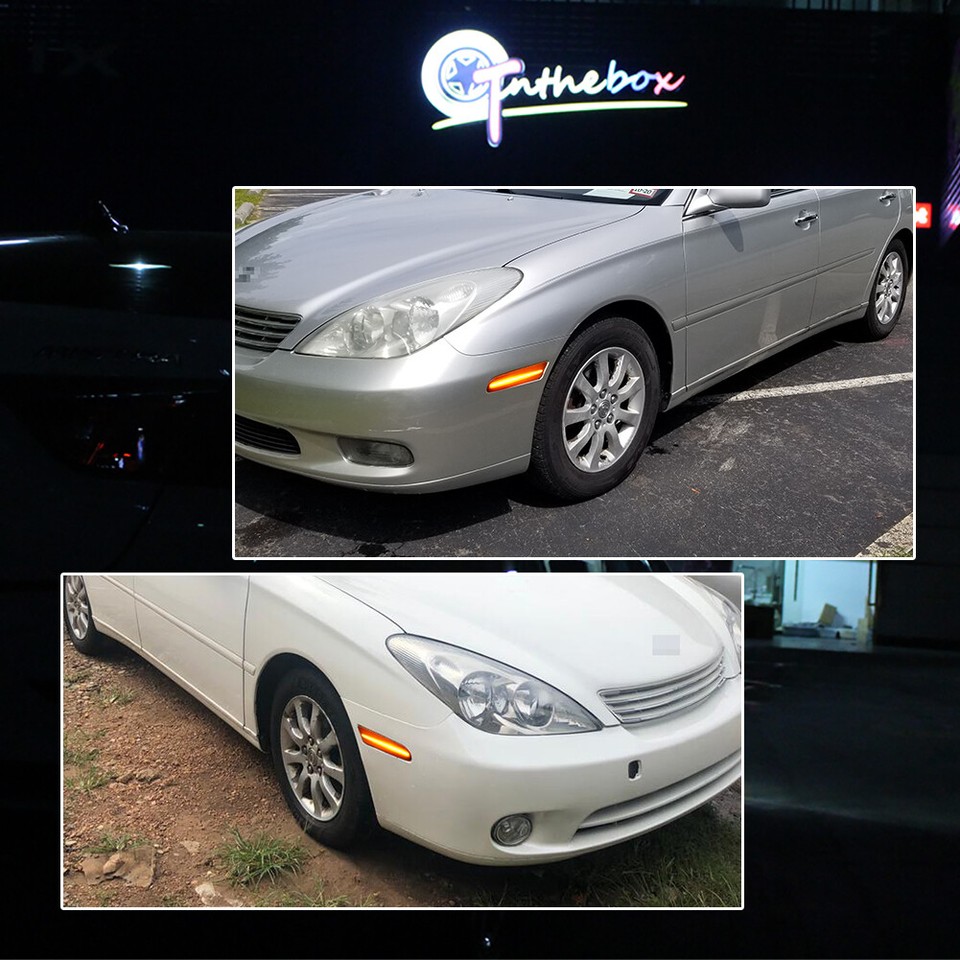 2pc Smoked Lens Amber LED Side Marker Lights For Lexus Fifth Generation ...