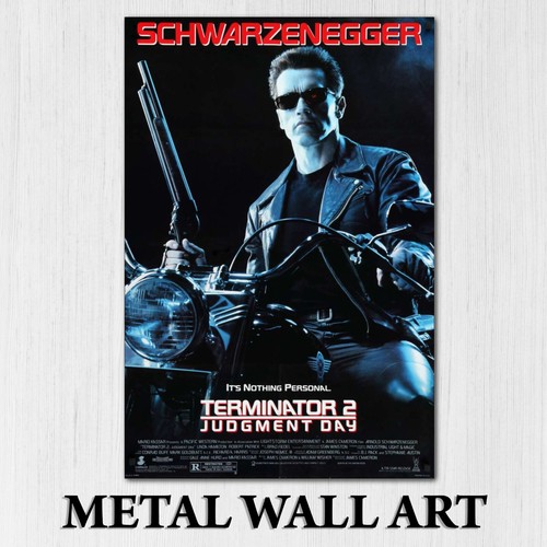 Movie Poster Terminator 2 Film Memorabilia Metal Sign Retro Classic Man ...