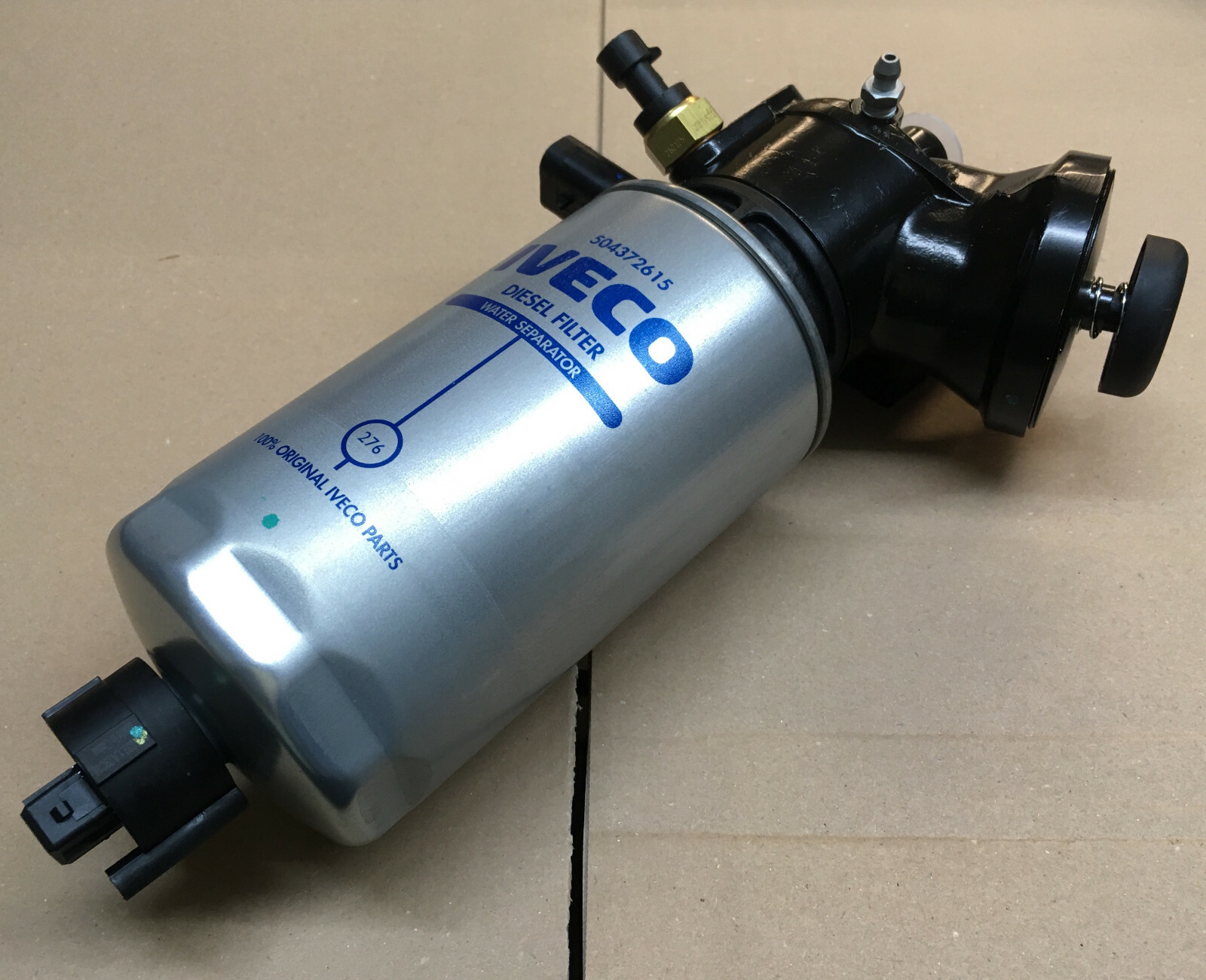 IVECO 504372615 Dieselfilter Kopf+Sensor Kraftstofffilter UFI 2499903 ...