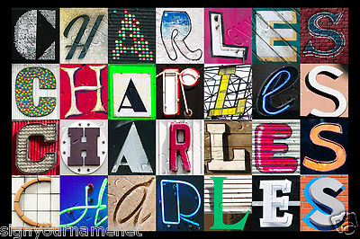 CHARLES Name Poster - photos of sign letters (Large) | eBay