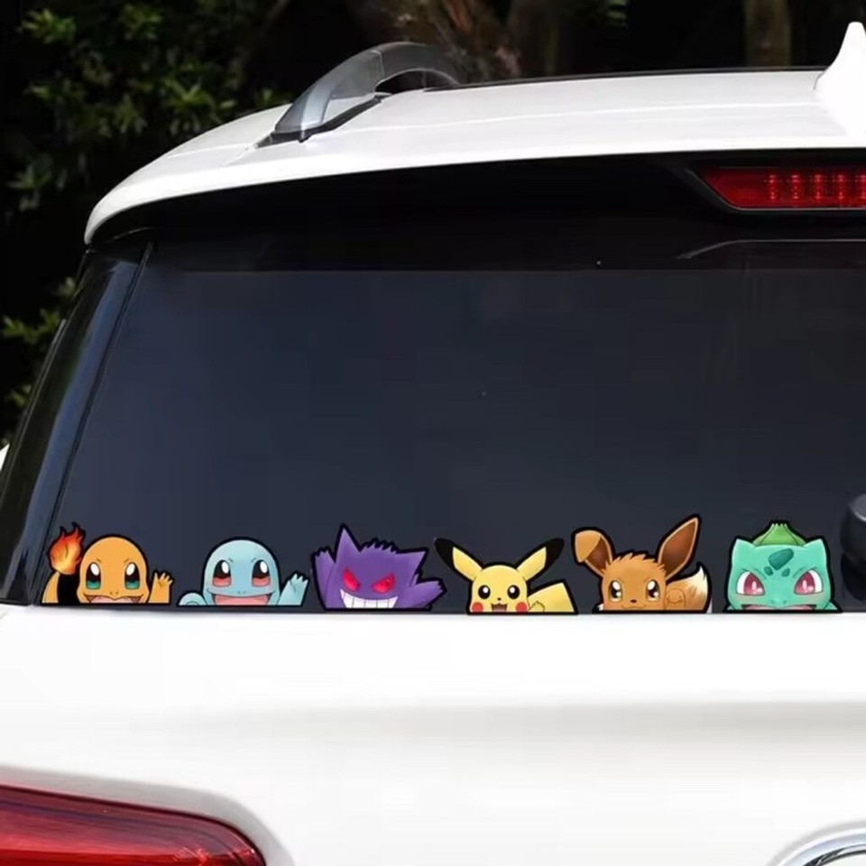Pokemon Charmander Peeking Decal Vinyl Window Car Detail Wall Decor ...