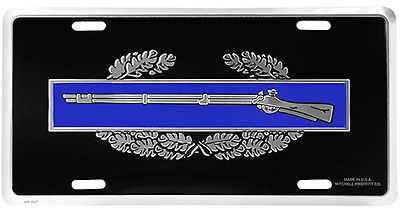 US ARMY COMBAT INFANTRY BADGE CIB METAL LICENSE PLATE - MADE IN THE USA ...