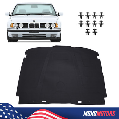 Bonnet Panel for BMW E34 5 Series Hood Insulation Pad Heat Shield Mat ...